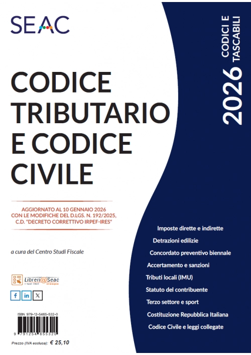 Codice Tributario e Codice Civile 2026 Seac Editore